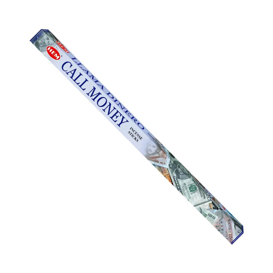 Hem Incense Sticks CALL MONEY (Благовония, привлекающие деньги, Хем), уп. 8 палочек.