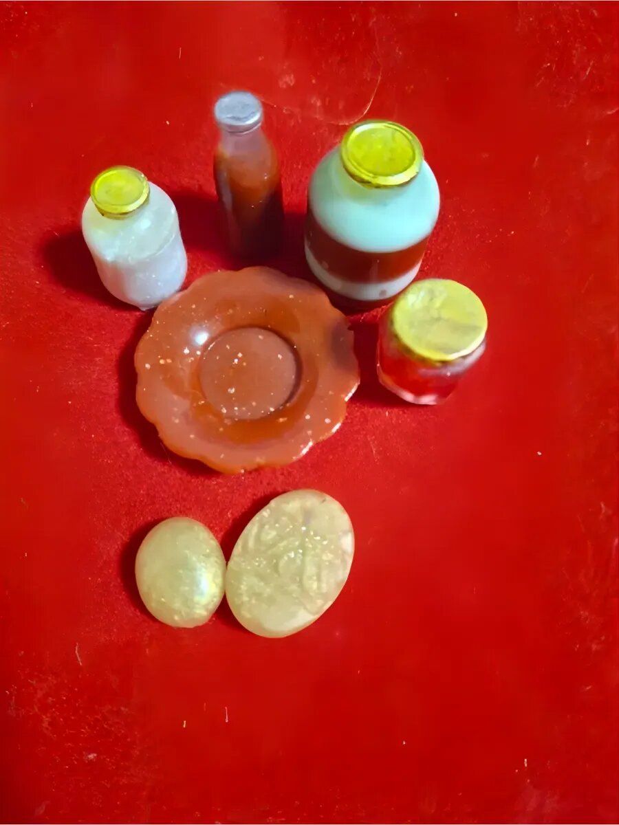 Набор миниатюр - 7 шт, для ватной игрушки