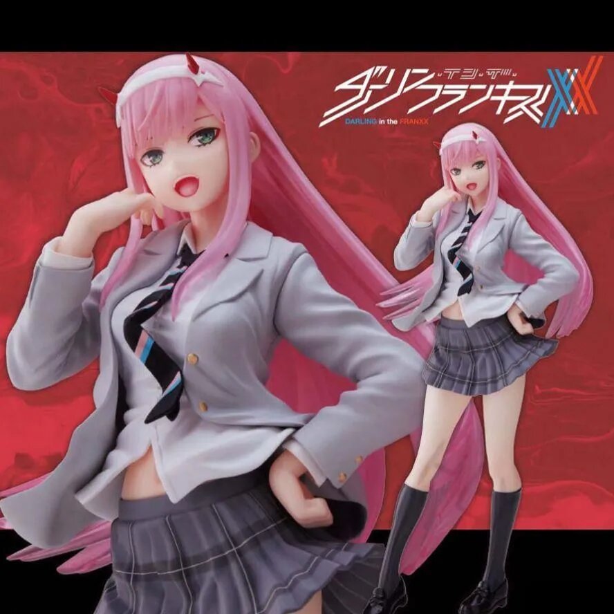 Аниме фигурка Darling in the FranXX Zero Two Seifuku 19см. Фигурка для коллекции