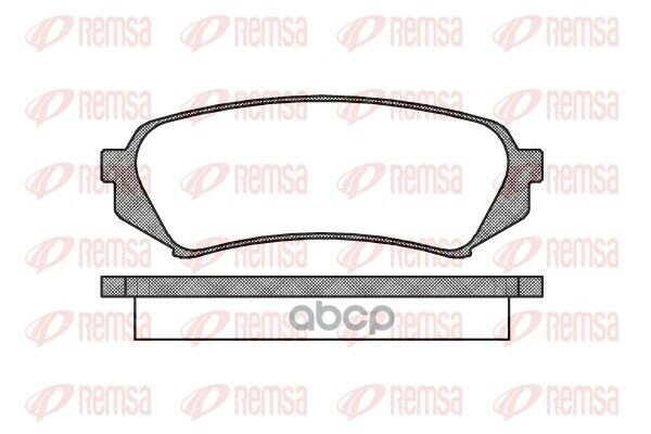 706 00 FDB1457=224549 ! колодки дисковые з Toyota Land Cruiser100 4.7i/4.2TD 98> Remsa арт. 070600
