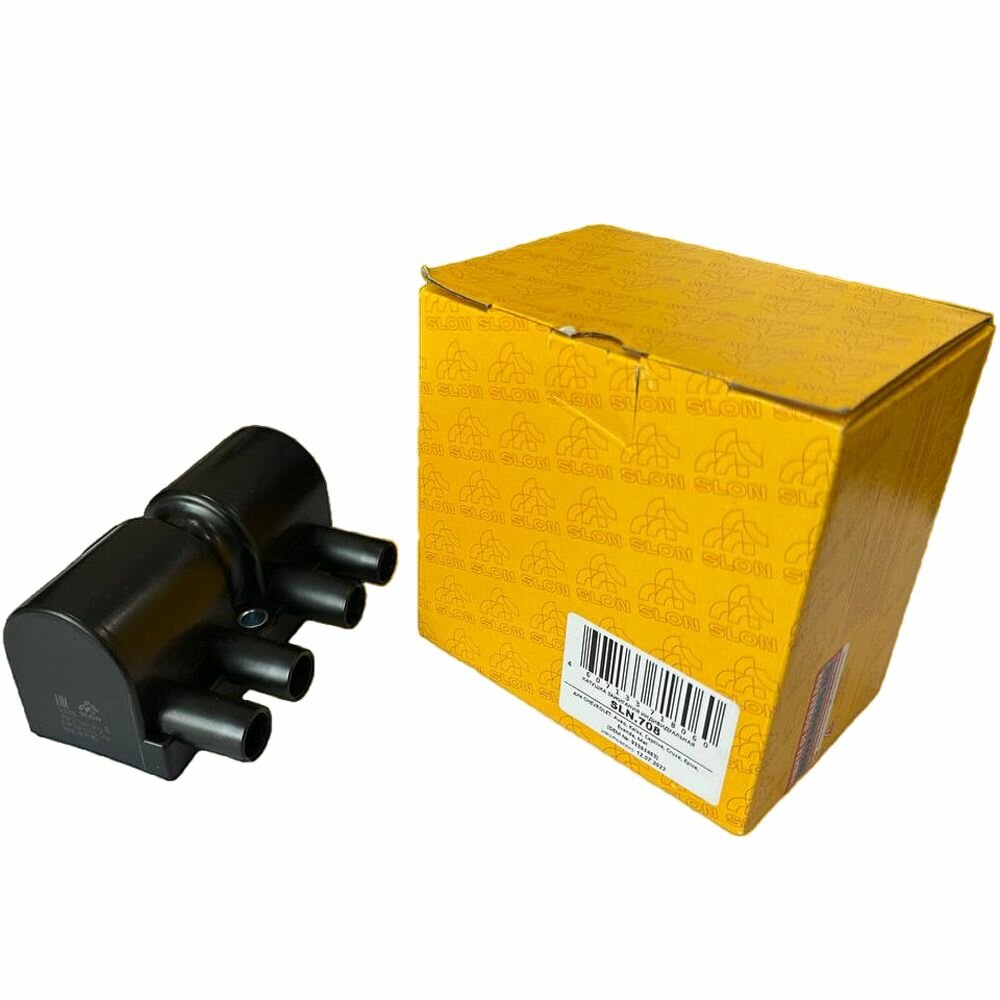 Катушка зажигания SLON SLN.708 Daewoo Nubira, Rezzo, Lanos 1.4i-2.0i 96>, Chevrolet Aveo 06>, Chevrolet Aveo, Cruze, Matiz, Chery Tiggo