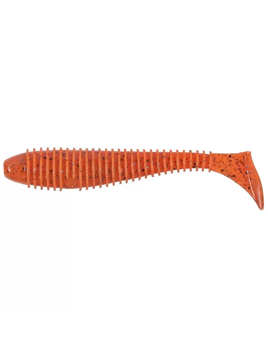Силиконовая приманка Keitech Swing Impact Fat 4.3 EA13S Spicy Mustard PP/Blue FLK