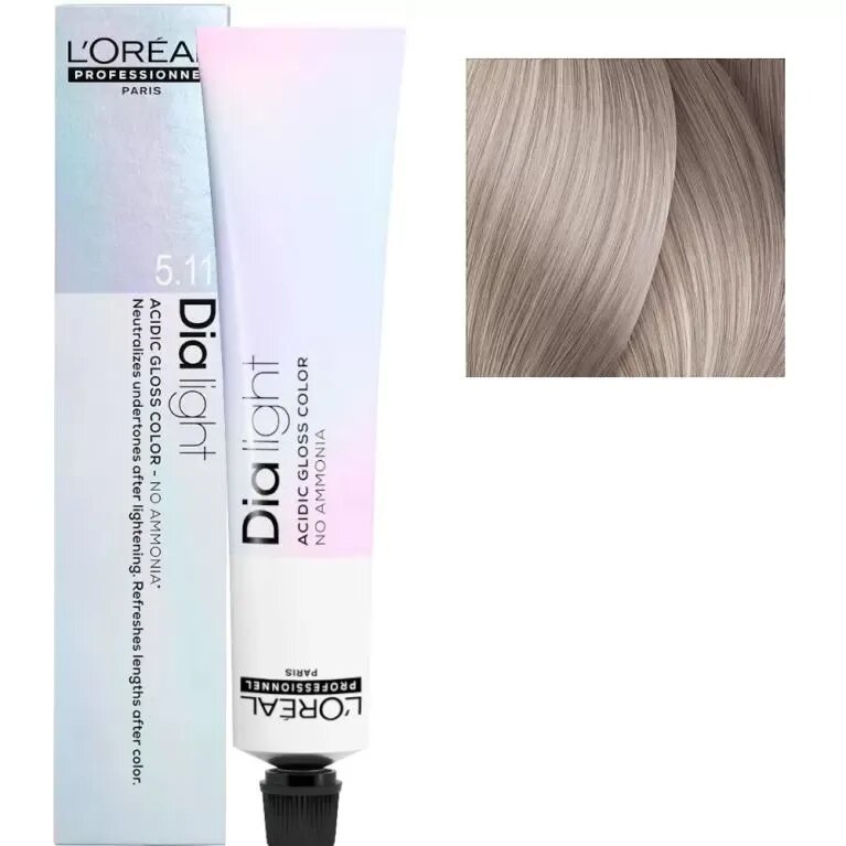 Краска L'OREAL Dia light для волос без аммиака ,10.12 очень светлый блондин пепельно перламутровый , 50 мл