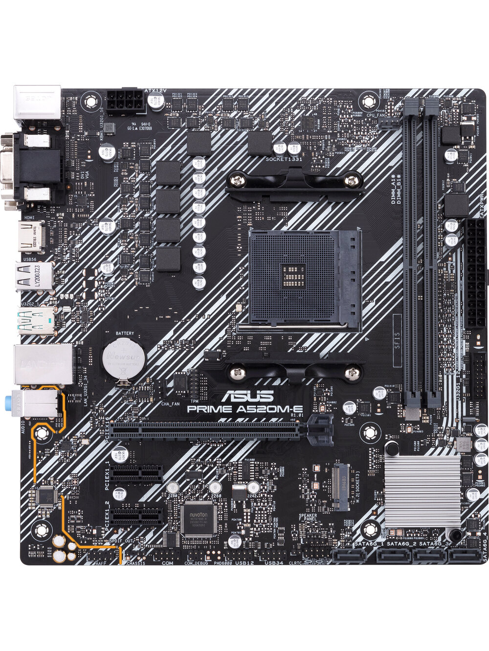 Материнская плата ASUS PRIME A520M-E/CSM (90MB1510-M0EAYC)