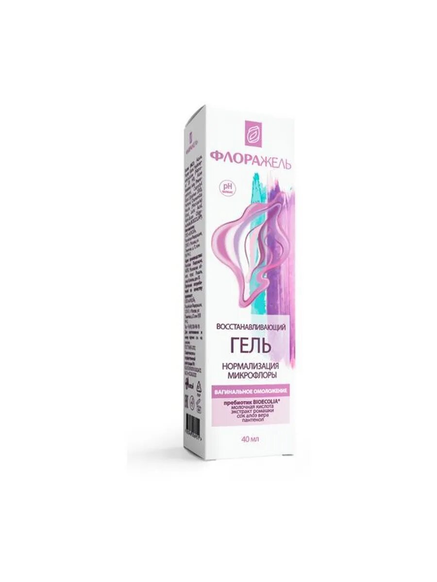 Флоражель Гель для интимной гигиены восстанавливающий, 40 мл