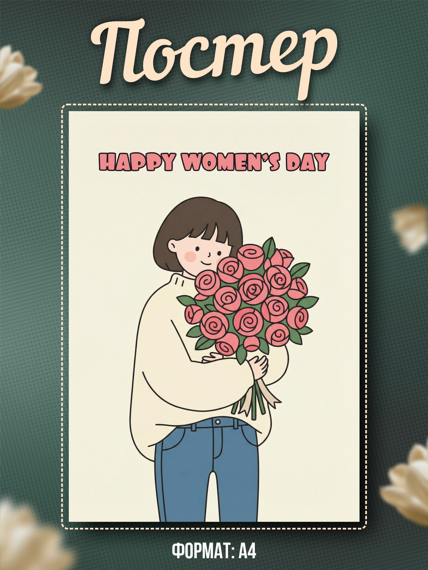 Плакат 8 марта