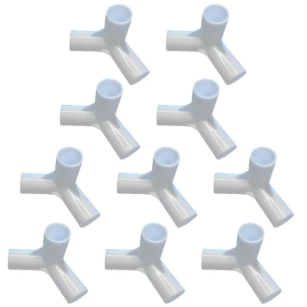 Пластиковый тройник-соединитель, аксессуары для палаток Внутренний диаметр 16мм (10 шт./упаковка)