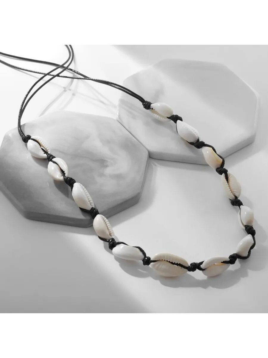 Бусы, ракушка