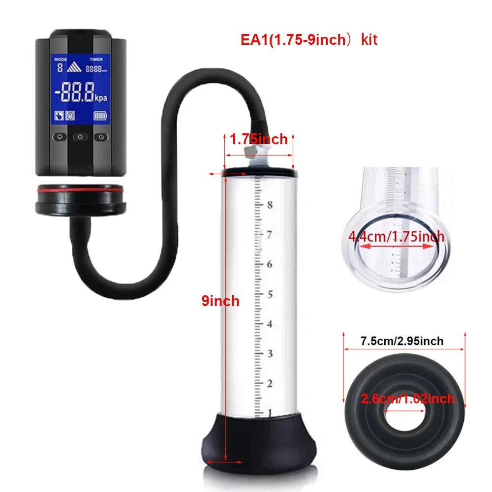Вакуумный насос для пениса EA1(1.75-9inch)kit