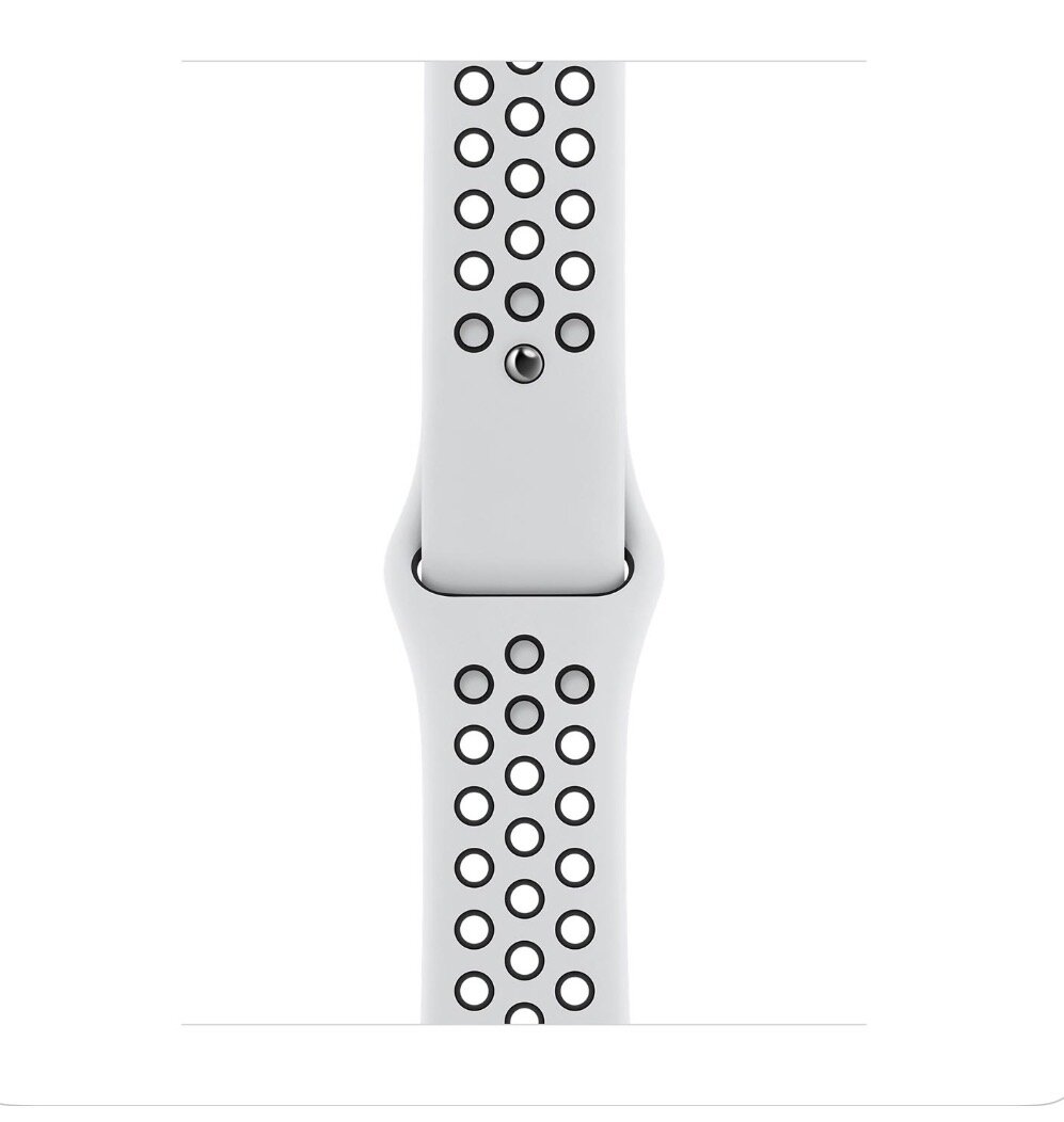 Ремешок для Apple Watch Pure Platinum/Black Nike Sport Band MX8D2FE/A 38/40/41/42mm(Original)