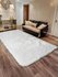Белый ковер 80x120 см из велюра для гостиной в стиле минимализм
