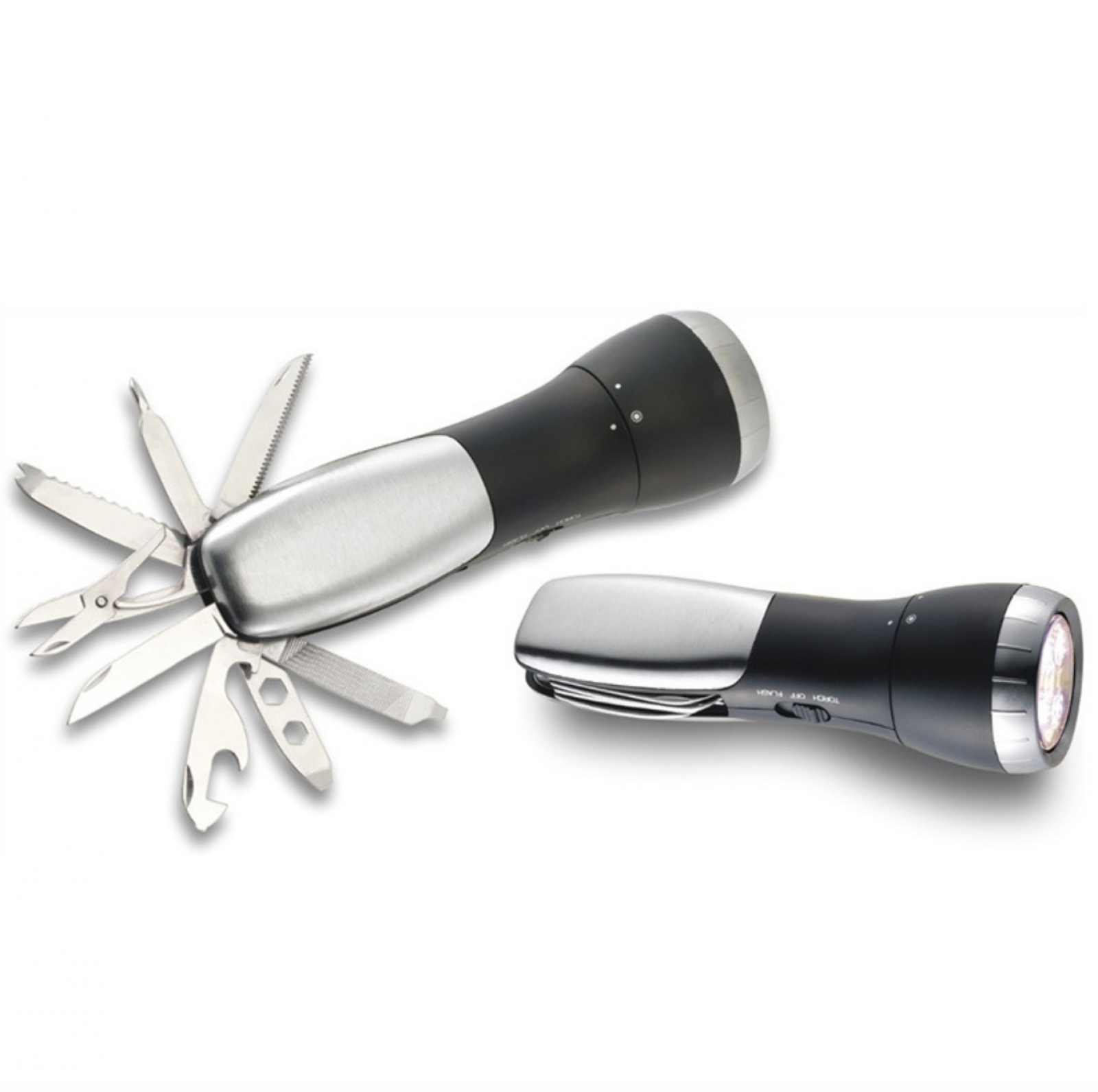 Многофункциональный фонарь-нож MyPads A154974 10 в 1 с белым и красным светом дальностью до 100 м