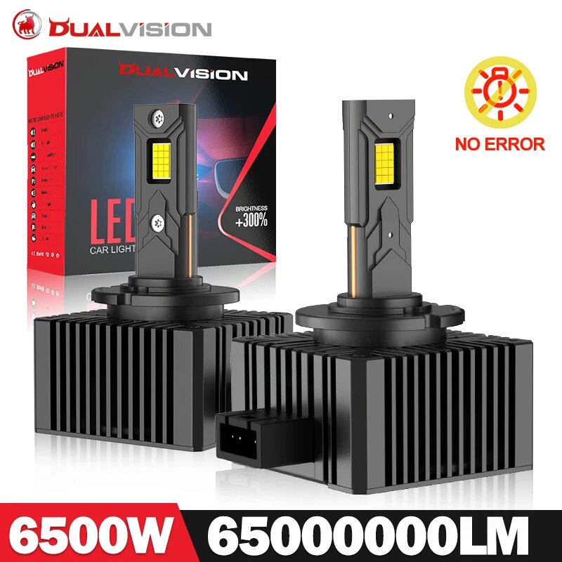 Светодиодные лампы для фар Dualvision D3S LED, аналог HID 6500W, D1S D2S D4S D8S D1R D2R D3R D3S D3R