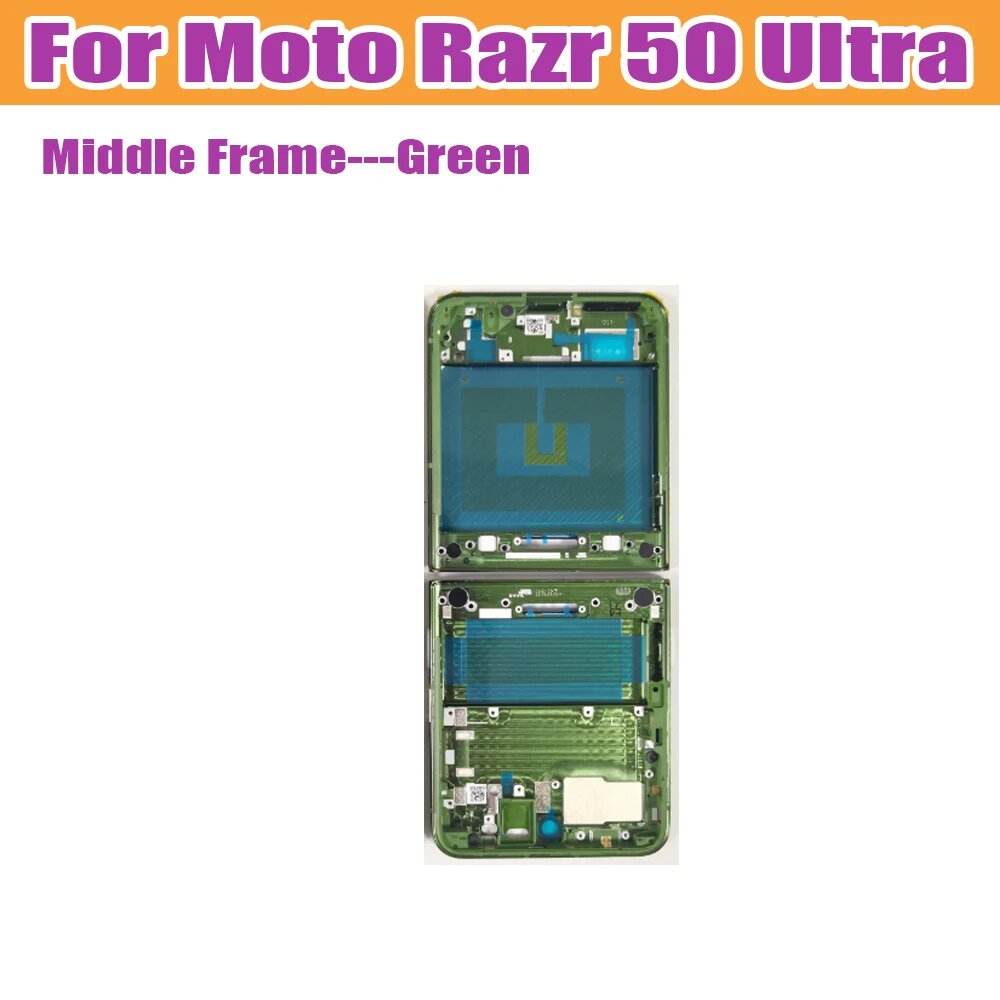 Средняя Рамка для Motorola Moto Razr 50 Ультра передняя рамка Корпус рамка Крышка Корпус Запасные части