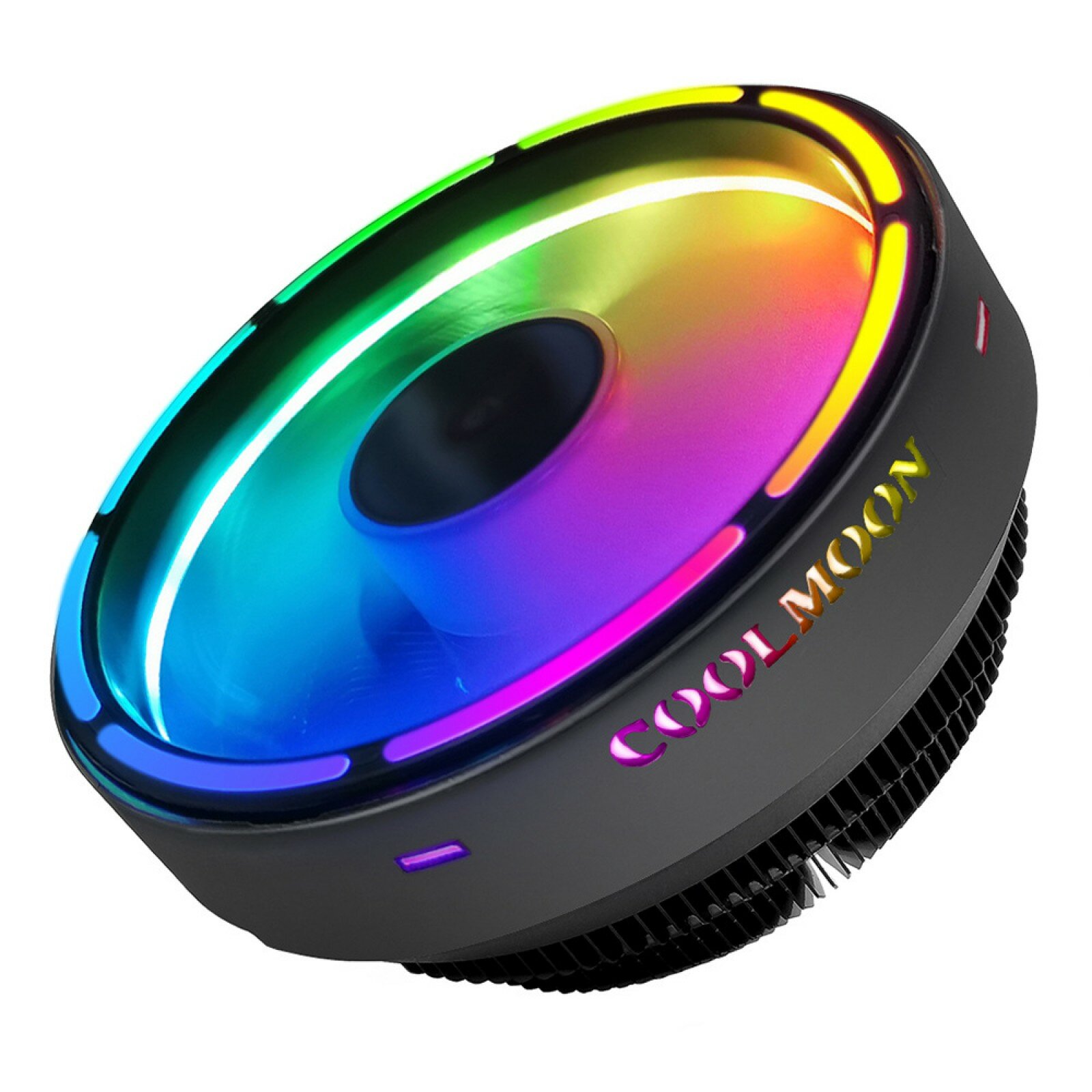 Кулер охлаждения MyPads с RGB подсветкой для Intel и AMD сокетов LGA 1150/1151/775, AM4, FM2, FM1, AM3+