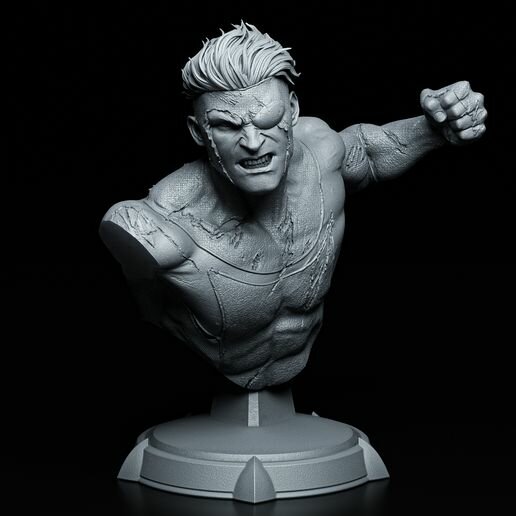 Сборная модель Mark (Invincible), бюст, 138мм для покраски