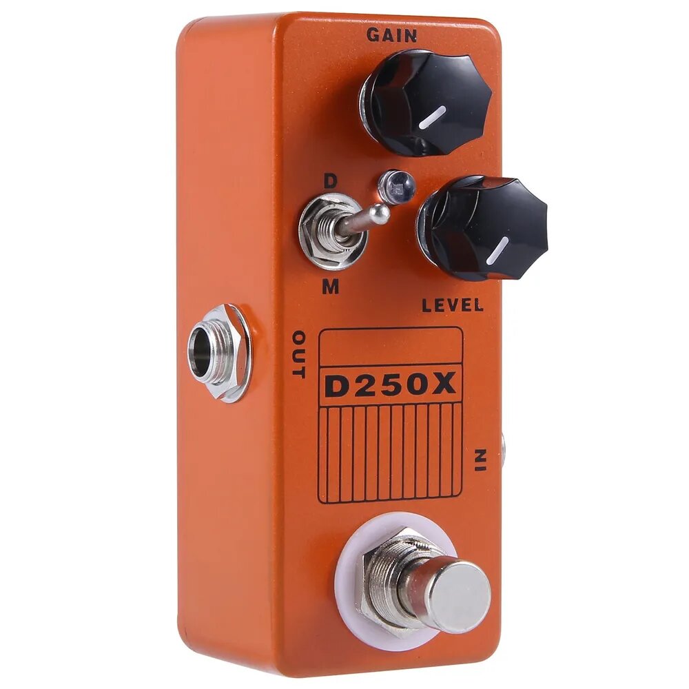 D250X Mini Overdrive Preamp Pedal Effect с переключателем True Bypass