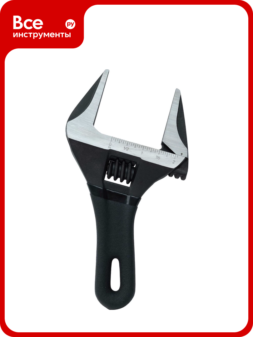 Компактный разводной ключ 185 мм Inforce 06-05-102, для выполнения монтажных