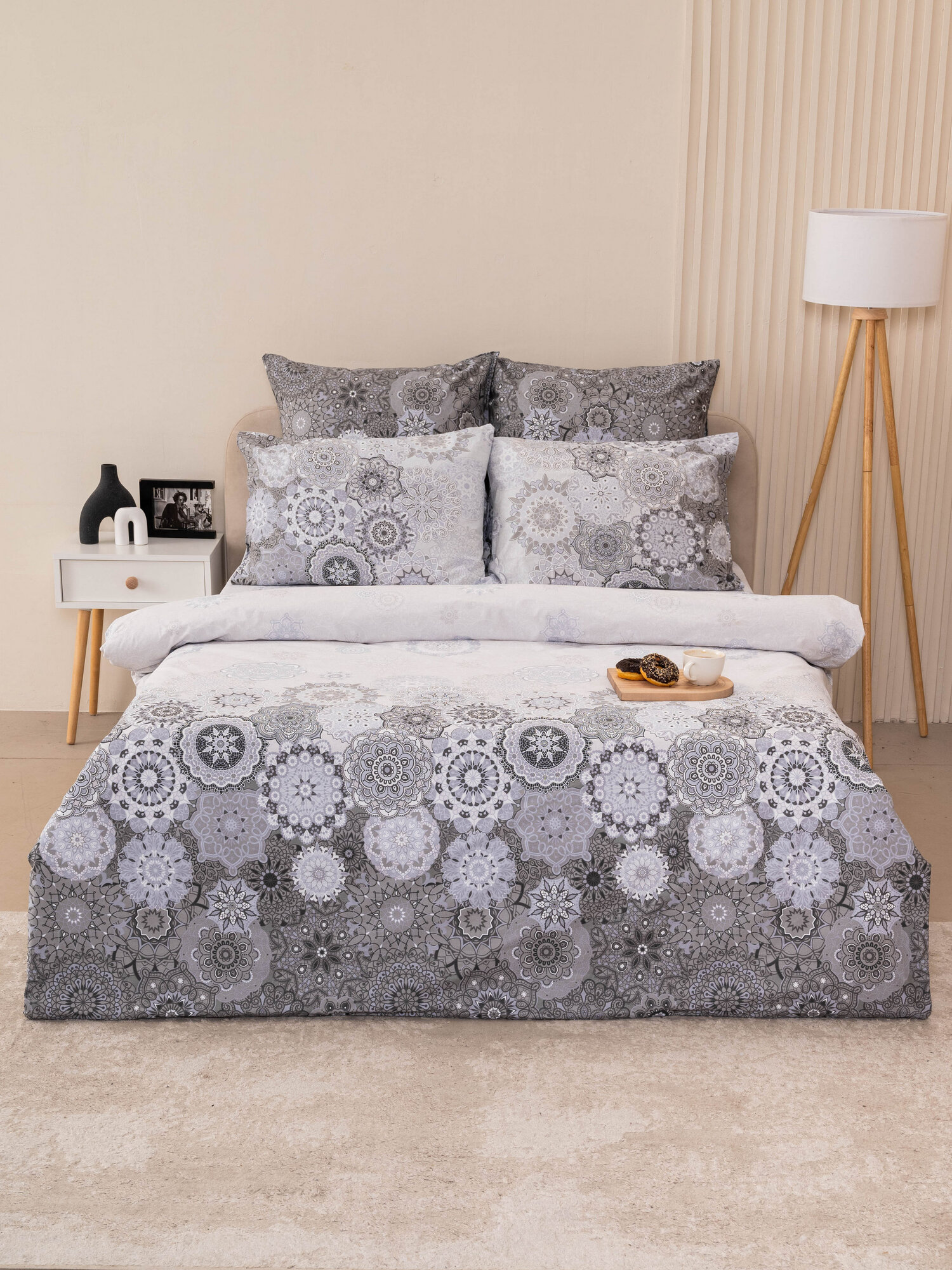 Постельное белье семейное лён