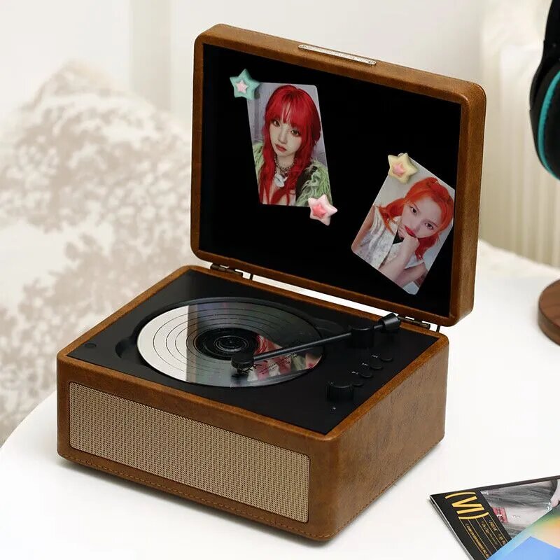 Ретро CD-плеер D200 домашний CD-плеер аудиофильского класса. Коричневый