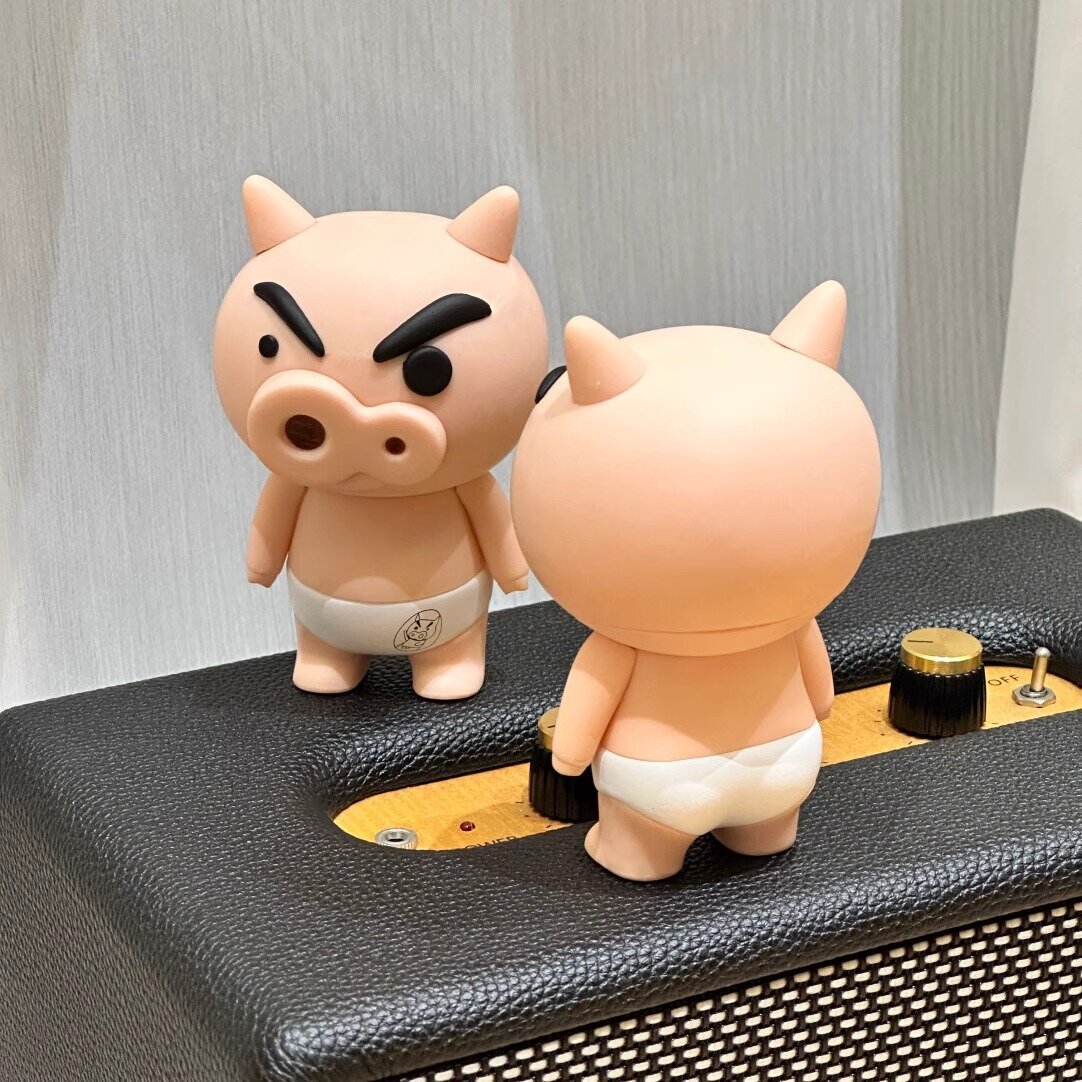 【Декор для туалета】Милый сувенир в виде поросенка для украшения рабочего стола, реплика спящего Пупу.