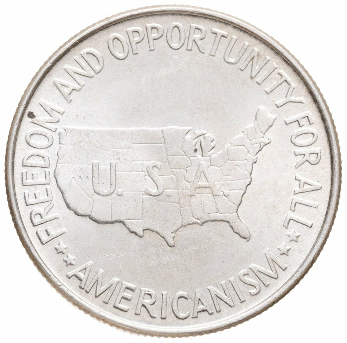 США 50 центов (1/2 доллара) 1952 "Джордж Вашингтон Карвер и Букер Талиафер Вашингтон"