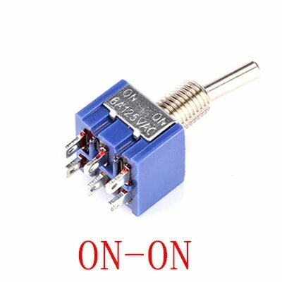 Переключатель ON-ON MTS-202, 6A/125VAC