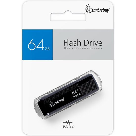 USB флешка Smartbuy 64Gb Dock black USB 3.0