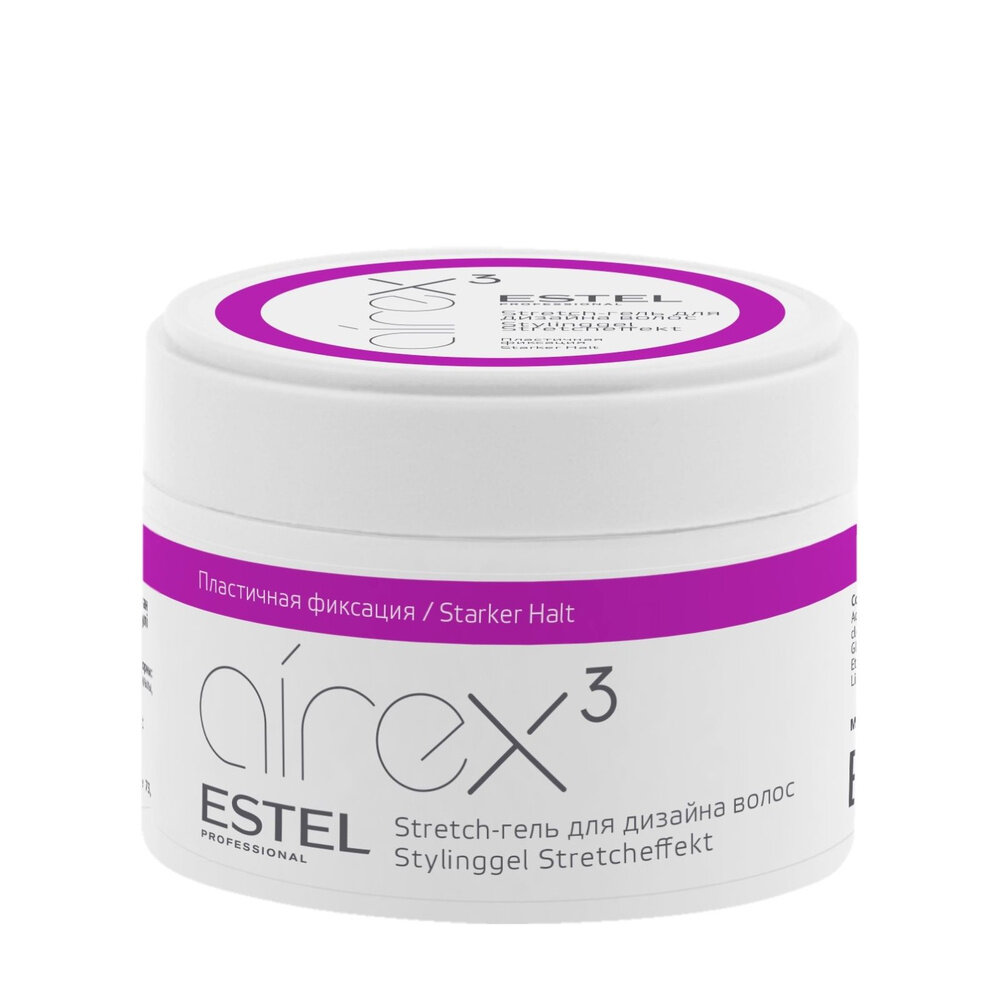 Гель для волос ESTEL AIREX Stretch , пластичная фиксация, блеск (паутинка) 65 ml
