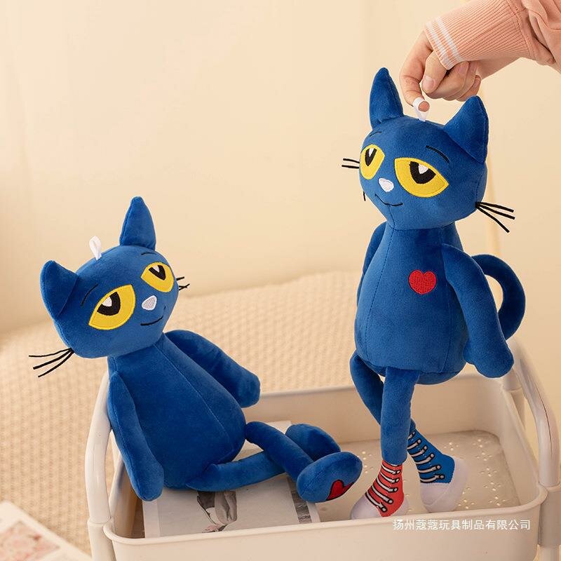Pete the cat Pitt Cat collins Кошка трансграничная плюшевая игрушка Синий кот кукла тряпичная кукла носить обувь,