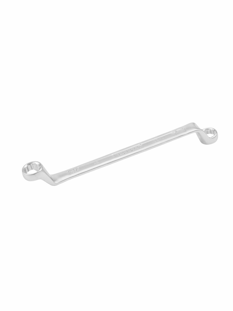 Гаечный накидной ключ NORGAU Industrial двустороний изогнутый по 75 градусов HРM High precision machining, 17x19