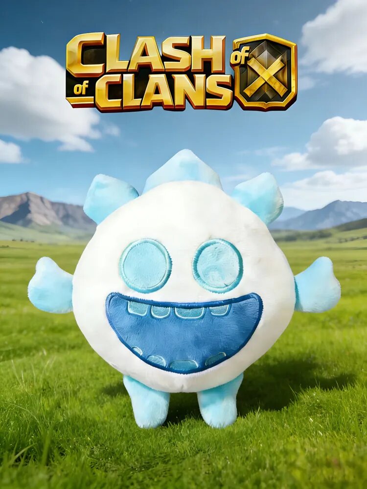 Мягкая игрушка Clash of Clans / Clash Royale: Ледяной дух (Ice Spirit), 9 см