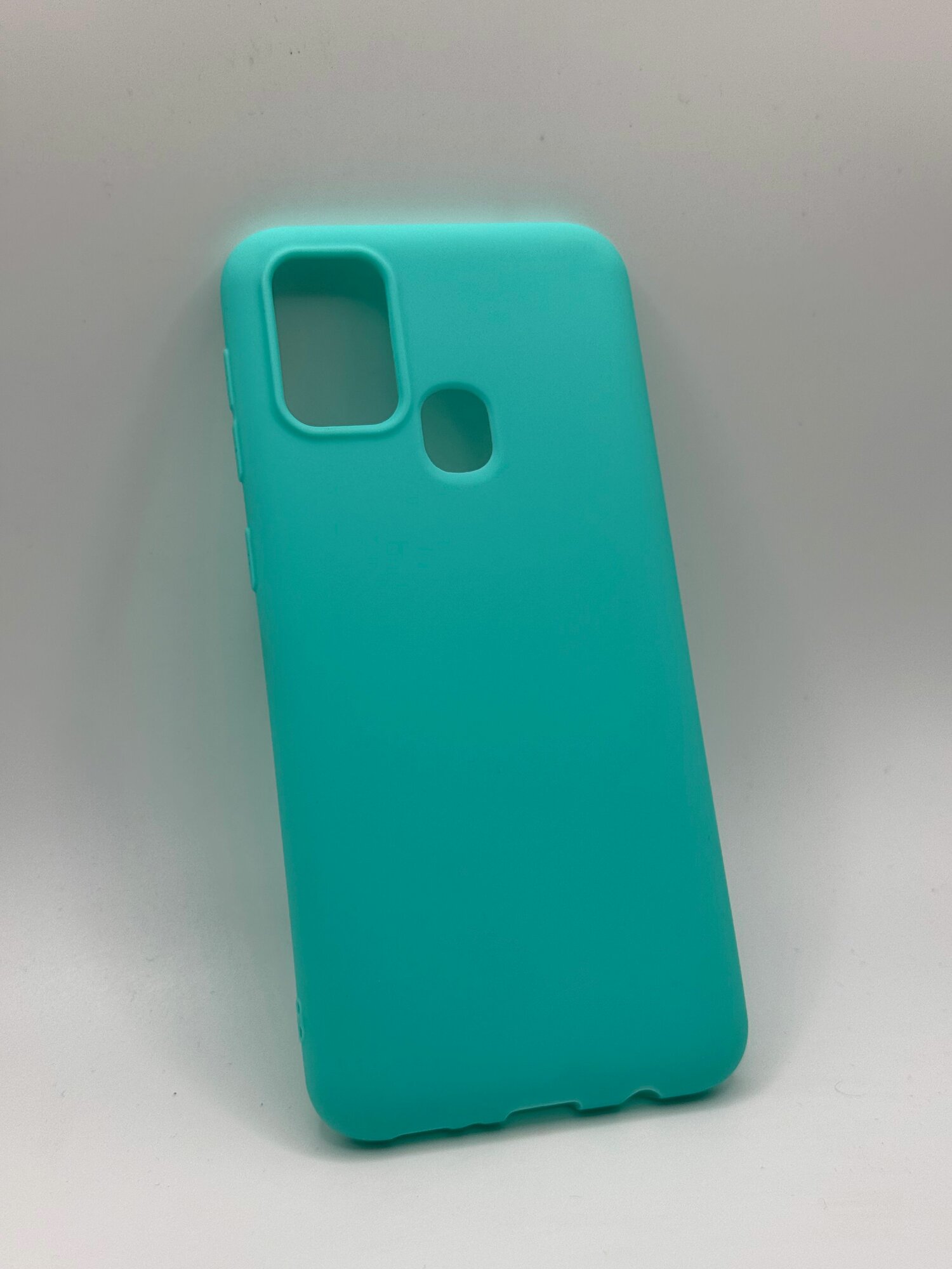 Чехол силиконовый case для Samsung M31 бирюзовый