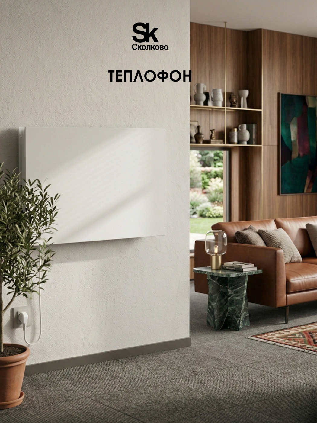 Электрический инфракрасный обогреватель Теплофон 700 эргпа 0.7/220(п) напольный с терморегулятором IP54