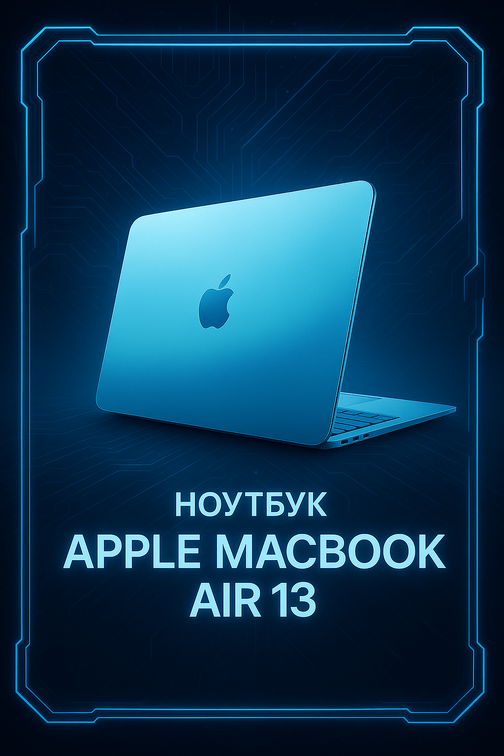 Ноутбук Apple MacBook Air 13 (M4, 10C CPU/10C GPU, 2025), 16 ГБ, 512 ГБ SSD, Sky Blue (небесно-голубой)