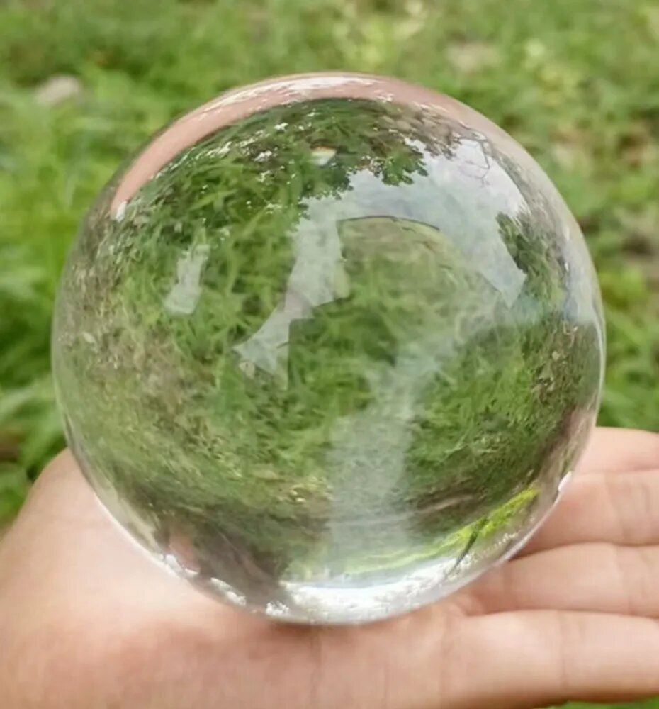 Стеклянный шар-перевертыш 100 мм, аqua - orb