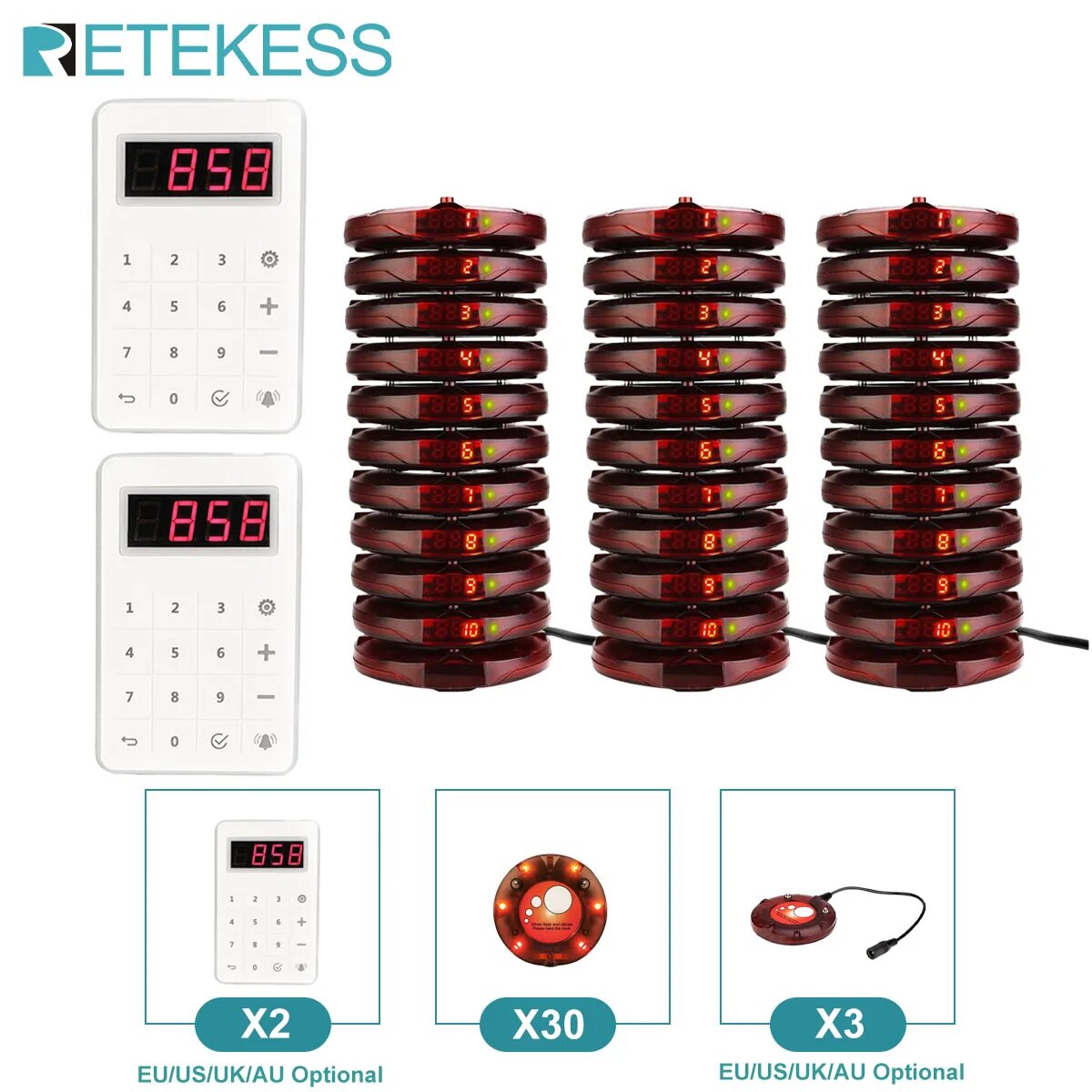 RETEKESS TD158 Водонепроницаемый пейджер, Цвет 2-30