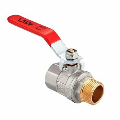 Кран шаровой муфта/резьба полнопроходной (рычаг) MVI Premium 1/2"