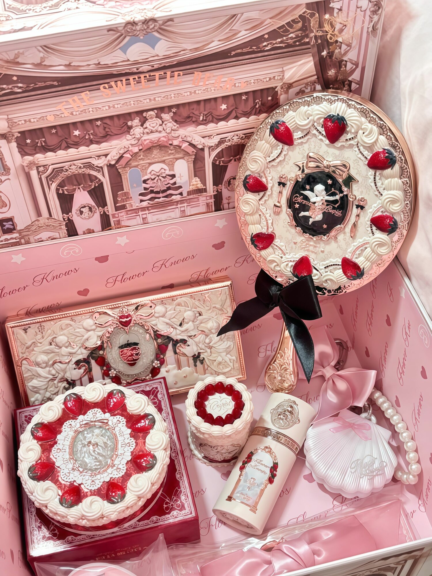 Flower Knows Подарочный набор "Страсть и Любовь" серии Клубничный Купидон, Клубничное суфле