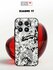 Черный матовый чехол на Xiaomi 17 / Сяоми 17 с принтом Ахегао манга тян
