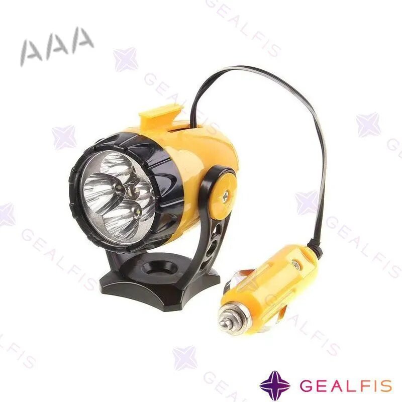 Светильник-переноска для гаража HK-702 Yellow 5 LED на магните, аварийный мигающий маяк, 12В