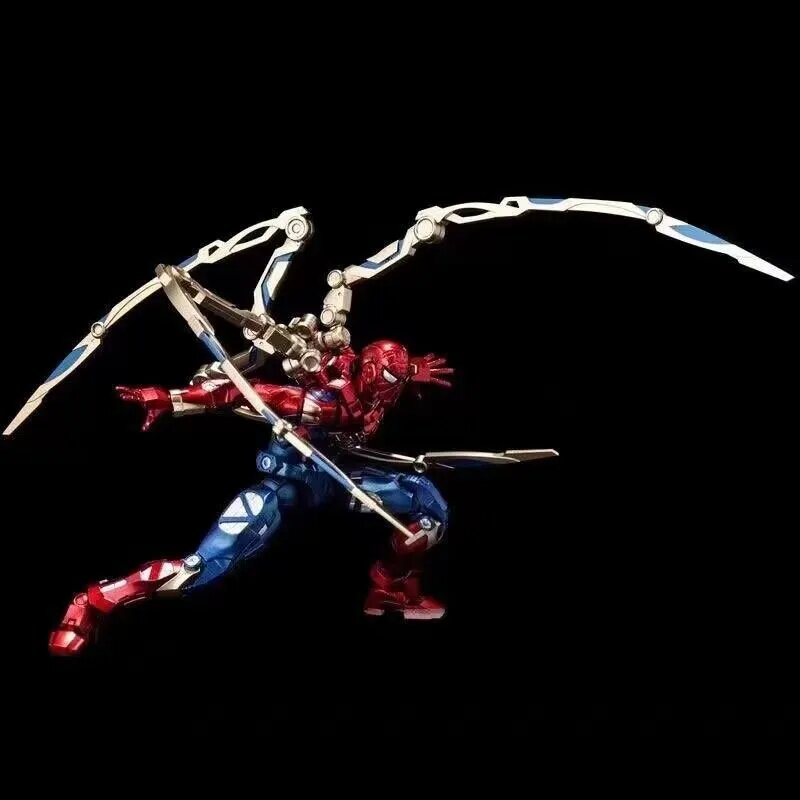 Фигурка Spider-Man с механическими паучьими лапами, коллекционная виниловая игрушка для мальчиков, на подставке — фото 1