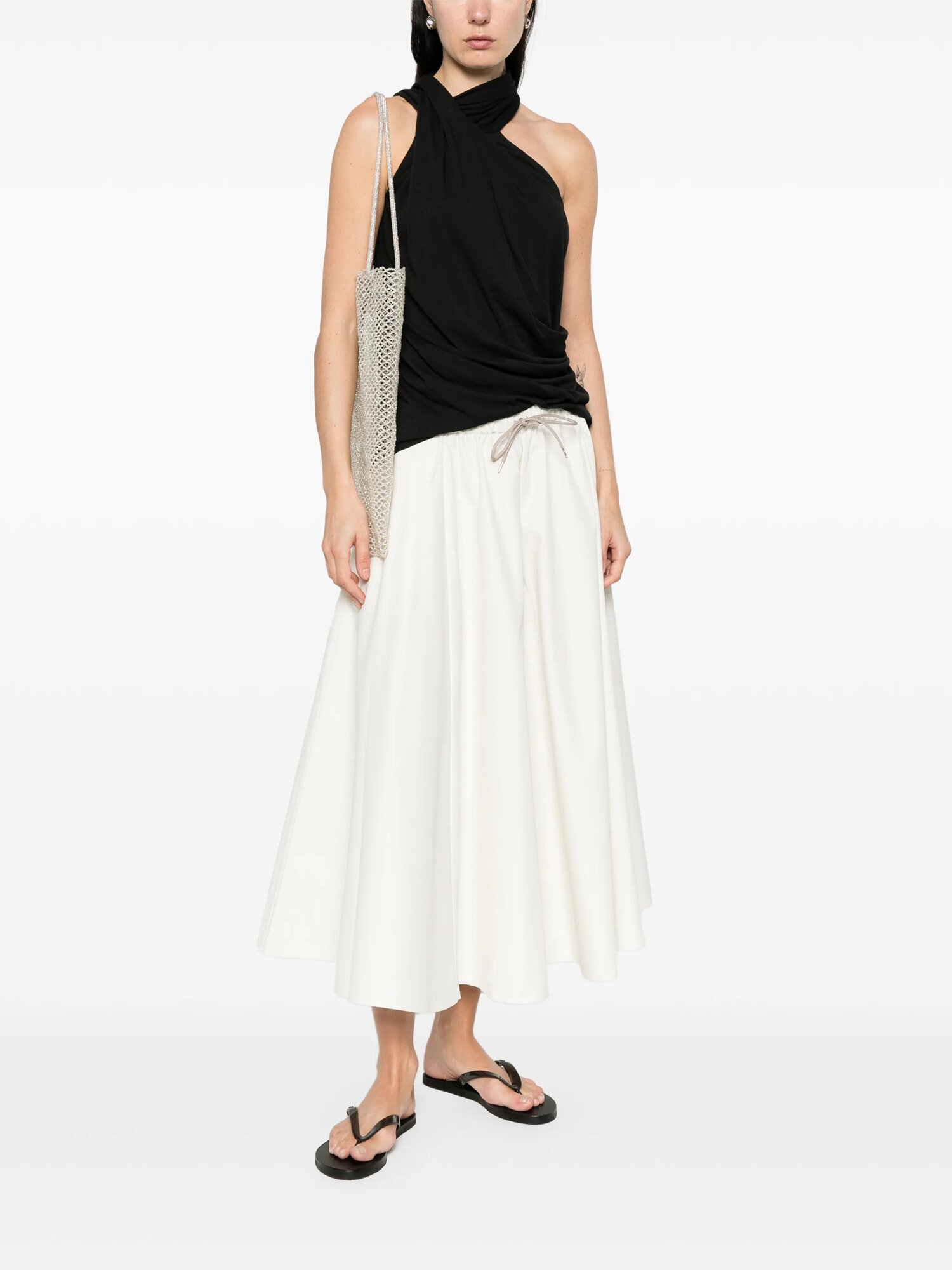 Юбка CORDERA Drawstring skirt, размер OneSize, бежевый/белый — фото 1