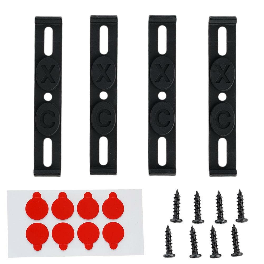 Комплект из 4 погодоустойчивых безрамных рамок для номерного знака автомобиля