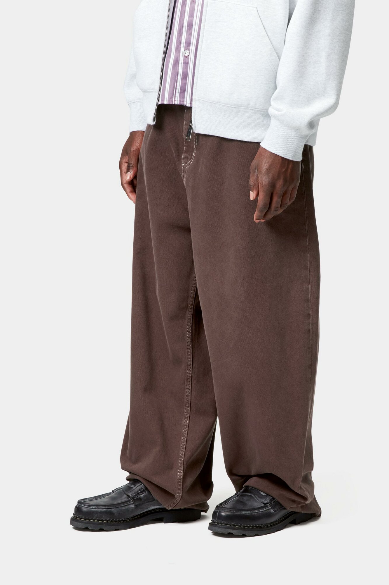 Брюки багги Carhartt WIP Brandon Pant, размер M, коричневый — фото 1
