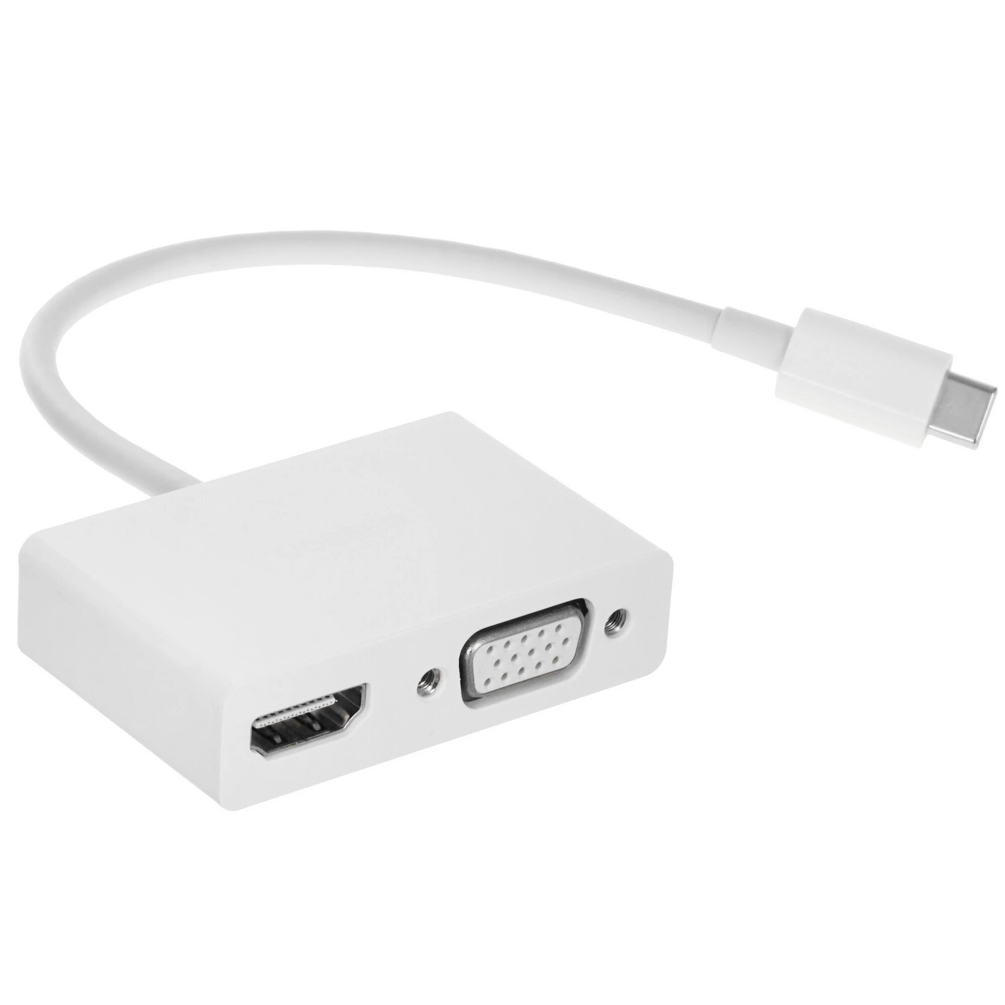 Порт-репликатор UGREEN MM123, белый (30843), Разъем VGA, Разъем HDMI, Подключение через USB Type-C