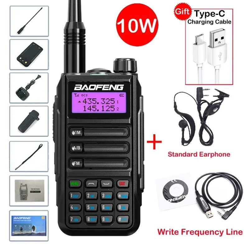 Baofeng UV16 Max V2, рация 10 Вт, Black, Packge 3