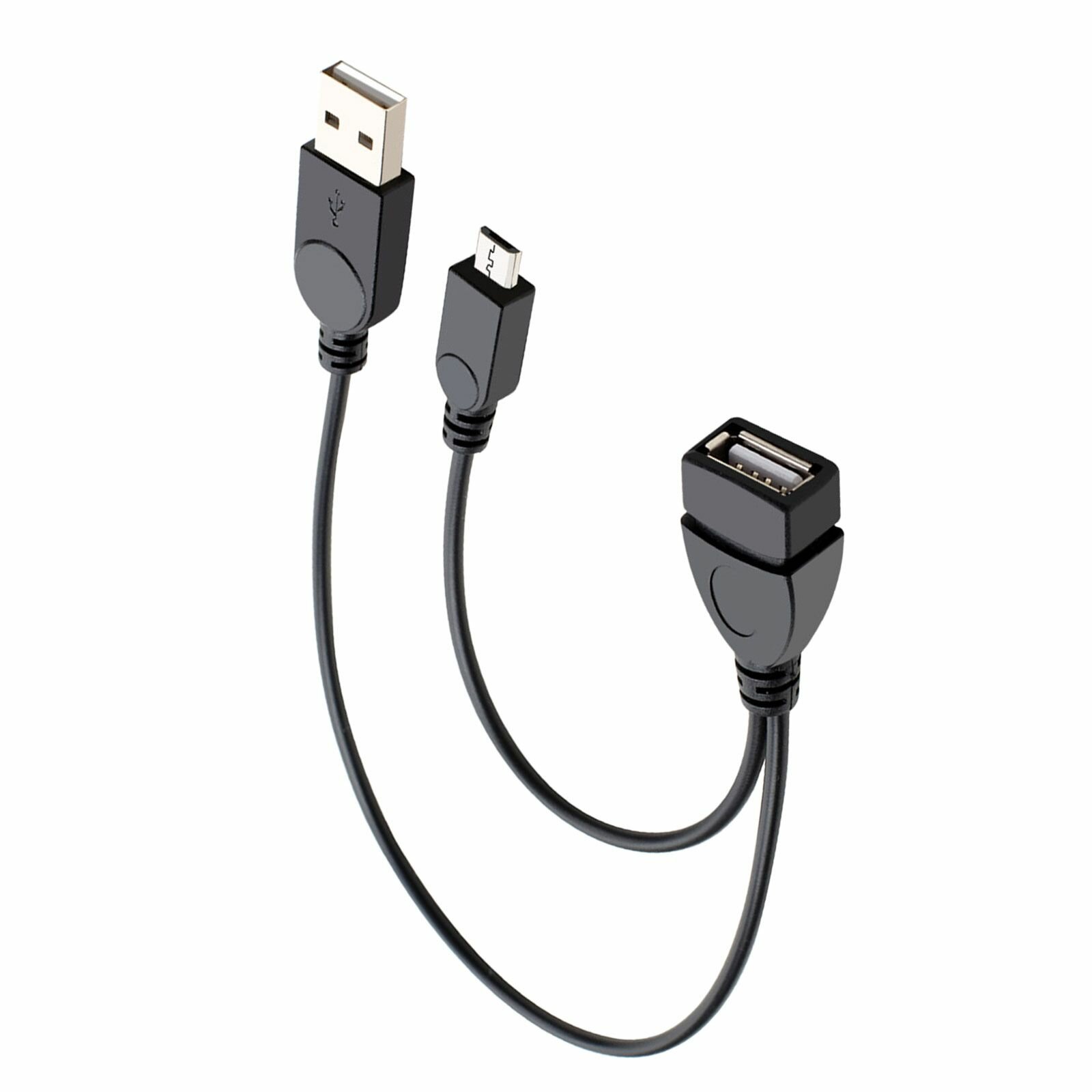 MicroUSB на USB адаптер OTG кабель + шнур питания для флеш-накопителя