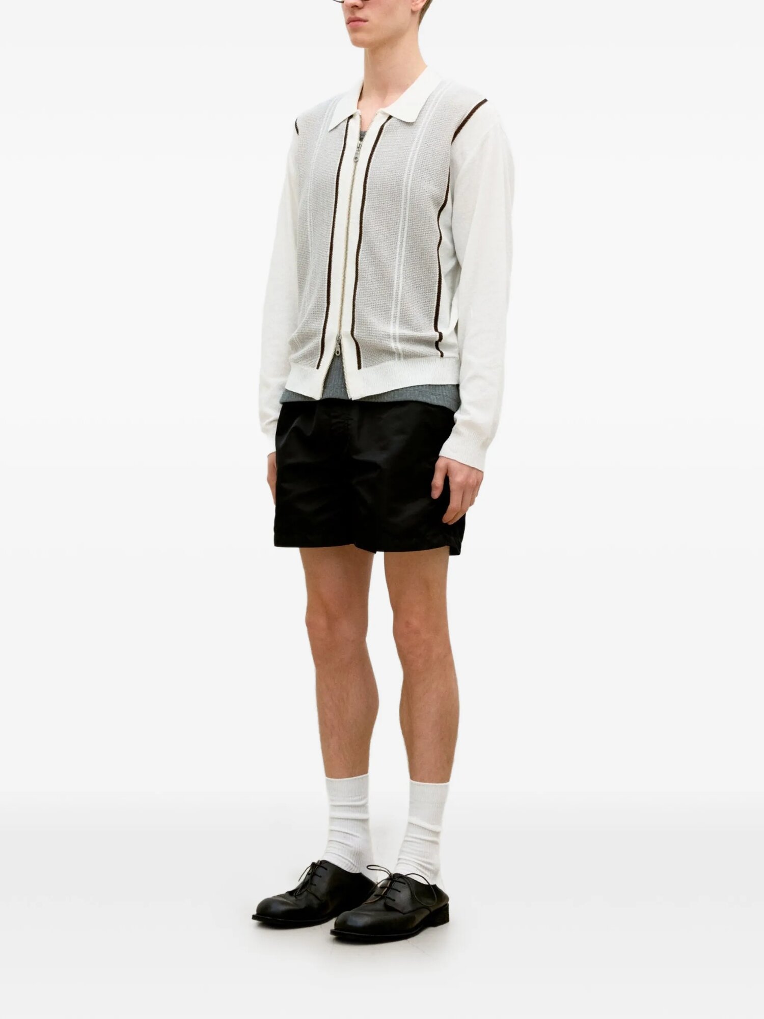Свитер coor Striped zip-up sweater, размер M, , разноцветный — фото 1