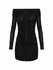 Платье Long-sleeve draped mini dress